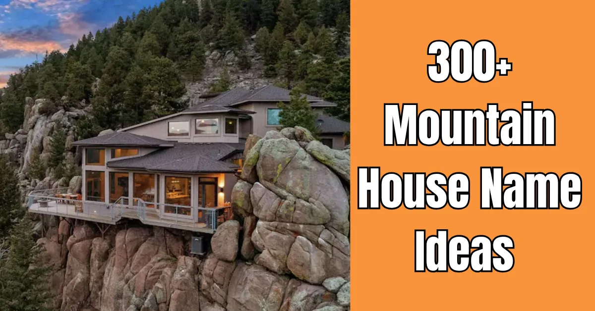 300+ Best Mountain House Name Ideas (Unique, Funny & Clever!) - nameplate